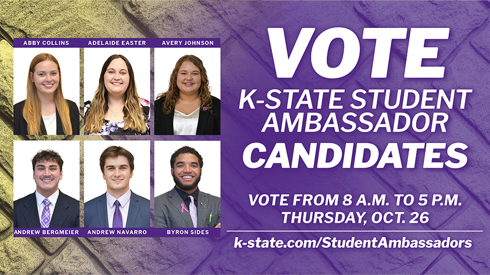 Don’t forget to vote for 2024 K-State Student Ambassadors | K-State ...