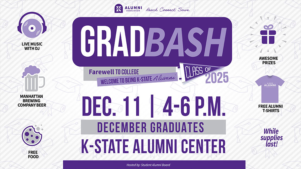 December graduates invited to Grad Bash | K-State Alumni Association